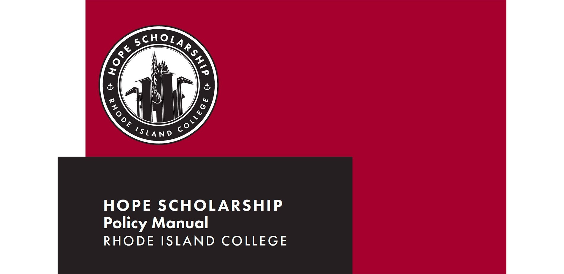 RIC Hope Scholarship Policy Manual | Rhode Island College